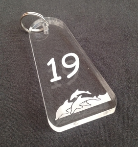 clear acrylic key fobs - sjslaser